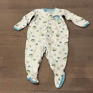 Pekkle | One Pieces | Kids One Piece Pajama With Blue Accents And ...